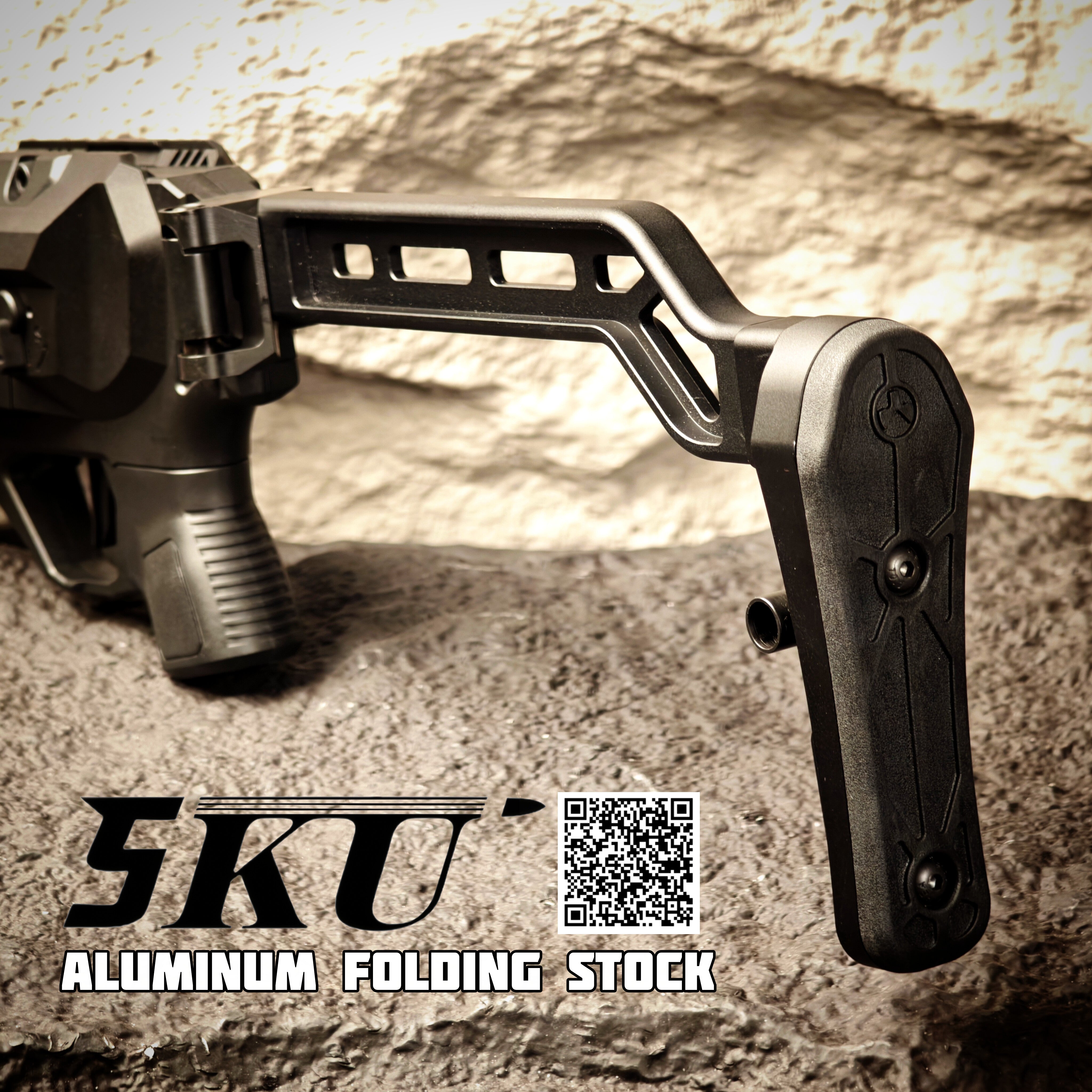 5KU Aluminum Modular Folding Stock (20mm Picatinny Mount) | eHobby Asia