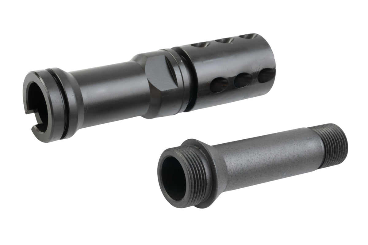 BBT Steel Extend Outer Barrel with Flash Hider For VFC M249 GBB Airsof ...
