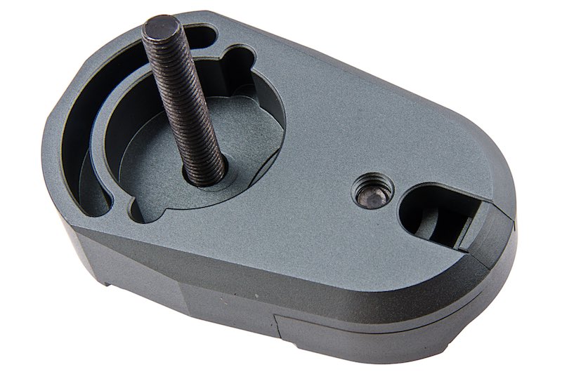 Dr. Black CNC 6063 Aluminum Folding Stock Adapter for AEG Airsoft (Grey)