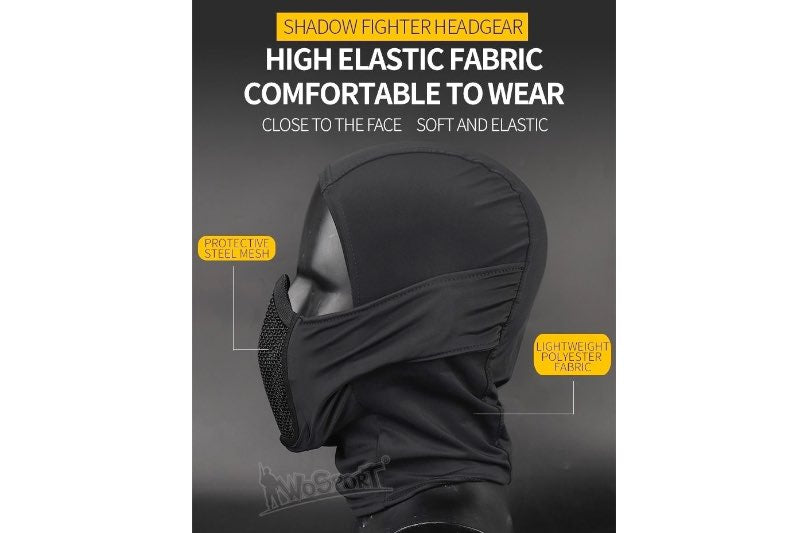 WoSport Balaclava Quick Dry with Protective Steel Mesh Face Mask ...