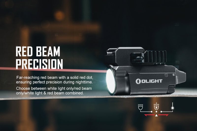 OLIGHT Baldr RL Mini Tactical Light & Red Laser