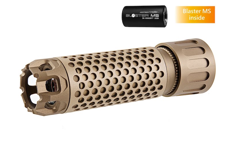 ACETECH Predator MKIII Tracer Suppressor Unit w/ Blaster MS inside (Flame Effect, M14CCW/ Tan)
