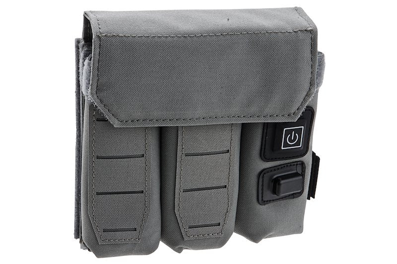 SOETAC Triple Magazine Warmer Pouch For 9mm Airsoft Magazine (Grey)