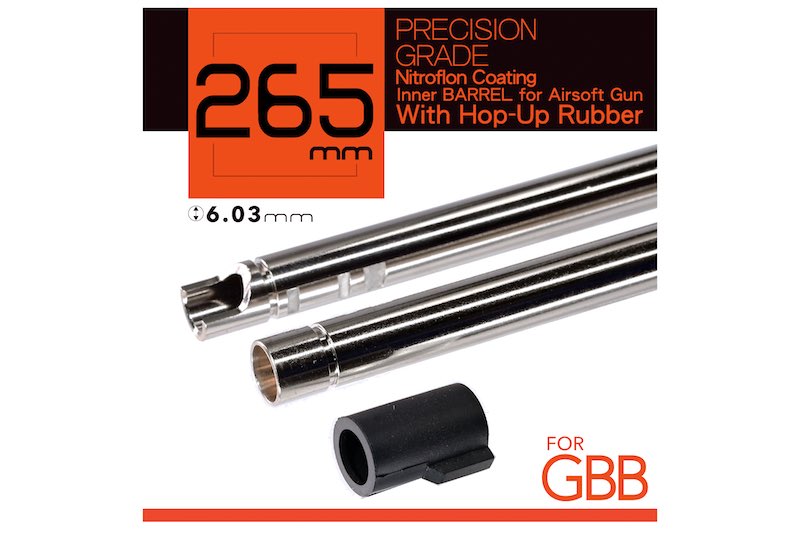 Unicorn Airsoft 6.03mm GBB Nitaflon Coated Brass Inner Barrel w/ Hop Up ...