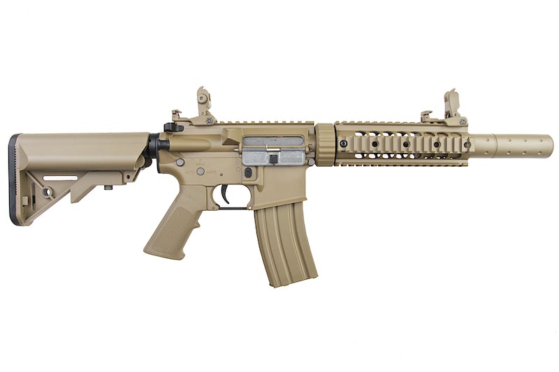 Cybergun Metal Colt M4 Silent OPS AEG Rifle (Tan)