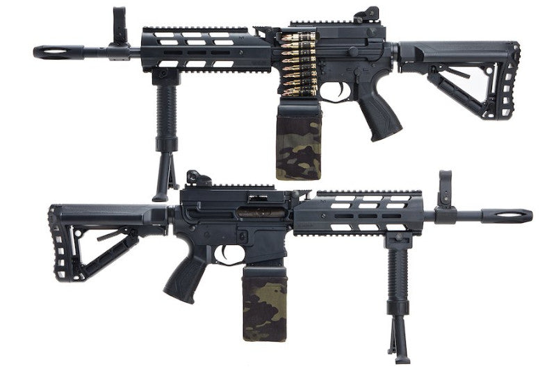 G&G CM16 LMG Stealth AEG Rifle