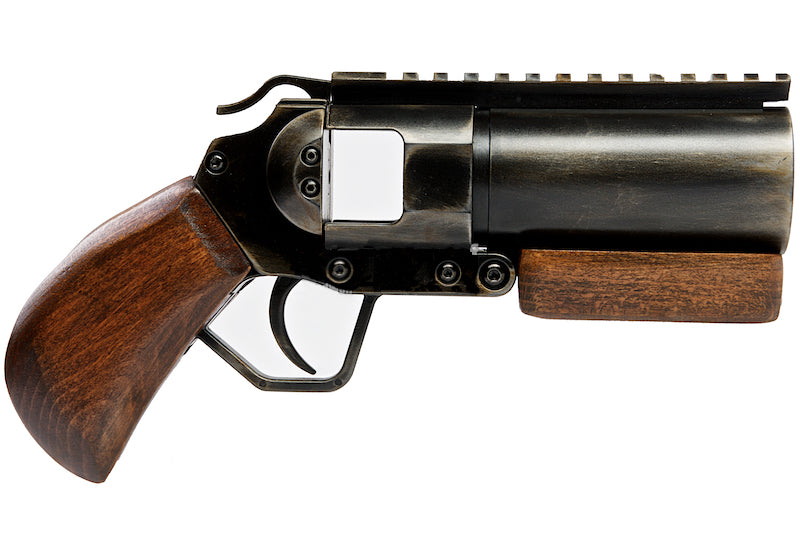 ShowGuns Metal Mini Hand Cannon Wood Grip Airsoft Grenade Launcher