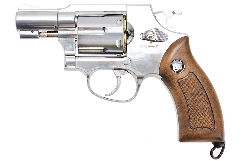 WinGun 733 2" 6mm Co2 Revolver (Brown Grip/ Silver)