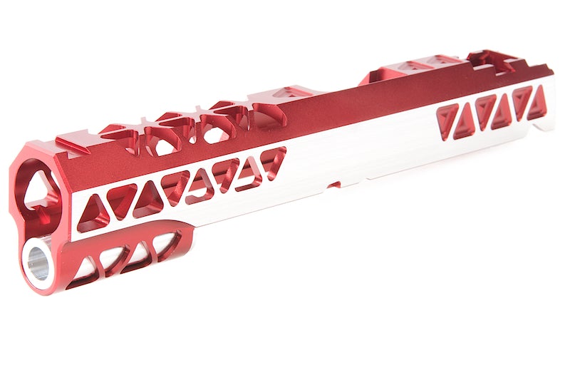 Gunsmith Bros Triangle Single Slide for Marui Hi-Capa GBB (Red/ Silver)