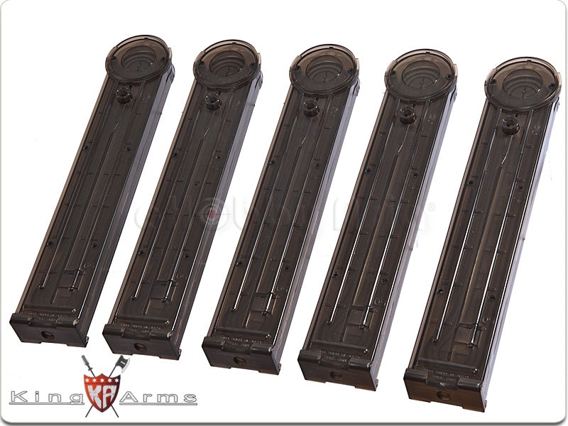 King Arms 100rd Magazine for P90 AEG (5pcs Box Set)