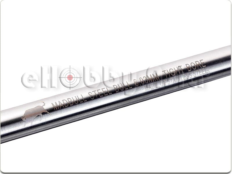 Madbull STEEL BULL 6.03mm Tight Bore AEG Barrel (Stainless Steel / 455mm)