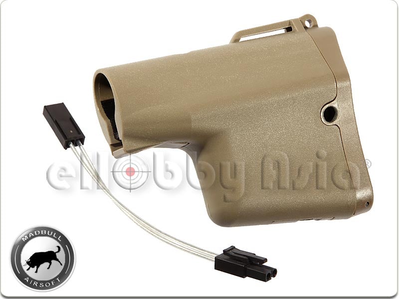 Madbull Troy Battle AX M4 AEG Buttstock w/ Silver Wire Core (Tan ...