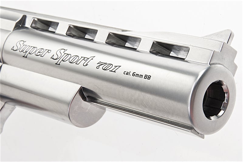 Gun Heaven (WinGun) 701 6mm Co2 Revolver (Brown Grip/ 4 inch/ Silver)